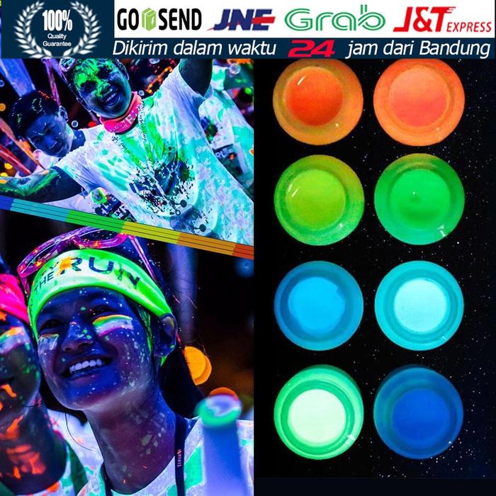 Jual 8Pcs/Set Cat glow in the dark paint cat lukis cat fosfor Body ...