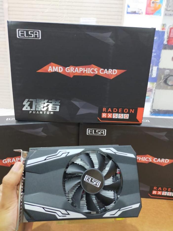 Jual VGA CARD ELSA RX 550 PHANTOM SERIES 4GB DDR5 AMD RADEON ( NEW ...
