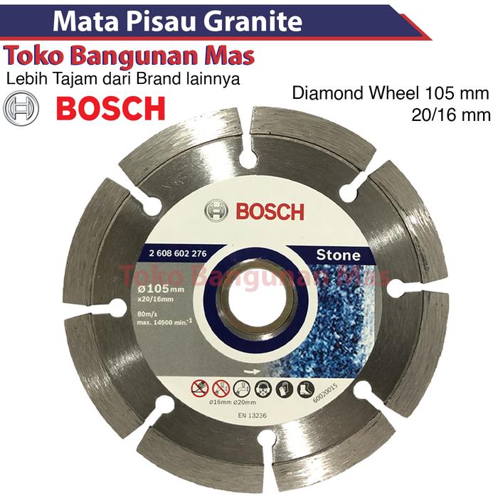 Jual BOSCH Diamond Wheel DRY 4" Bosch STONE mata Pisau potong keramik Bosch - 523-Universal ...