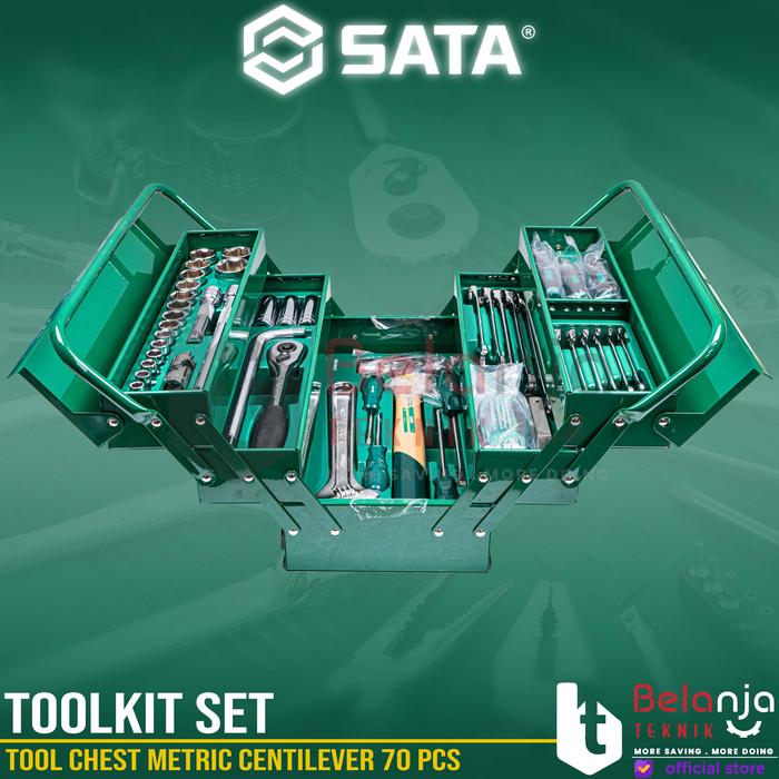 Jual Sata Toolkit Set Toolset 6 Point Tool Chest Metric Centilever 70 ...