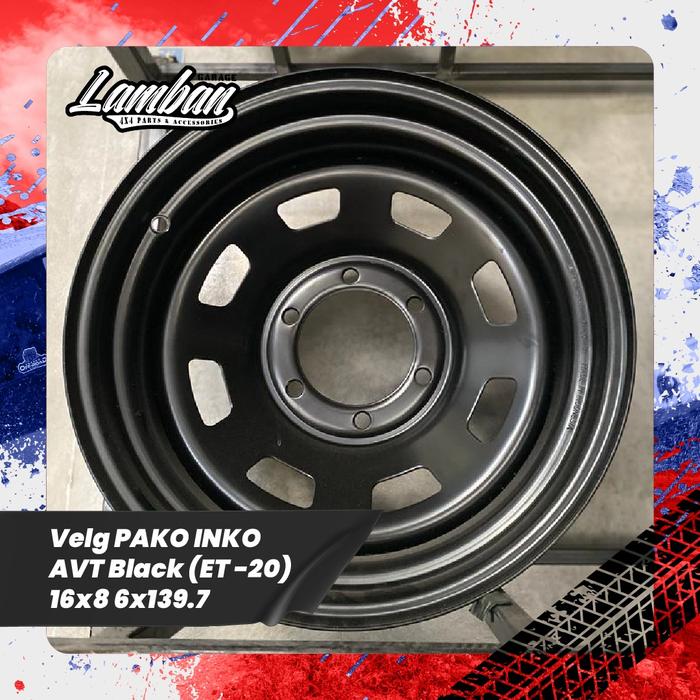 Jual Velg PAKO INKO AVT Black (ET -20) 16x8 6x139.7 - Kab. Bantul ...