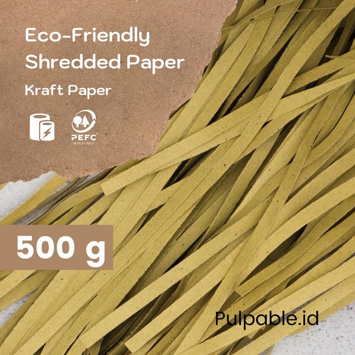 Promo 500gram shredded paper / kertas serut / kertas cacah - Kuning ...