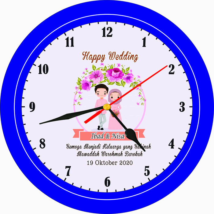 Jual SOUVENIR JAM DINDING CUSTOM FOTO WISUDA/ULTAH/PREWEDDING TERMURAH ...