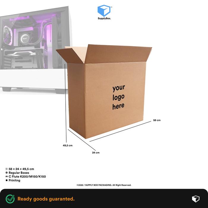 Jual KARDUS BOX PACKAGING PRINTING 58 x 24 x 49.5 CM | Kardus ...