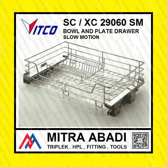 Jual Vitco XC SC SM 29060 Rak Piring Mangkok Dapur Laci Tarik Stainless ...