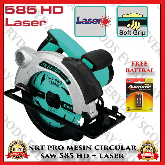 Jual Mesin Circular Saw Gergaji Kayu 7 Inch 7" Laser Pointer NRT PRO ...