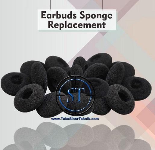 Jual Sepasang Busa Foam Mini Earbud Pad Sponge Cover Earphone Headset ...