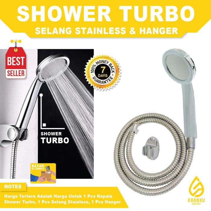 Jual Shower Kamar Mandi Turbo Jet Shower Mandi Turbo Shower Hemat Air ...
