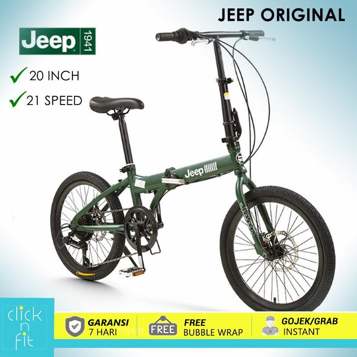 Jual sepeda lipat jeep 20 inch - Jakarta Barat - Click n Fit | Tokopedia