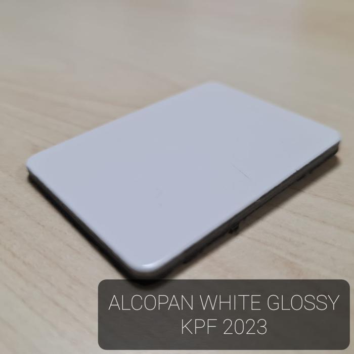 Jual ACP - Aluminium Composite Panel Alcopan PE 3mm - White Glossy ...