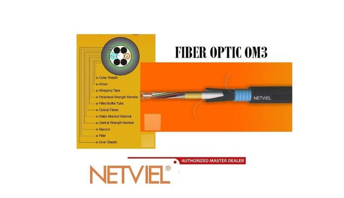 Jual Netviel Kabel Fiber optik 4 Core OM3 Multimode Outdoor Direct ...