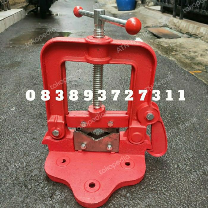 Jual Alat penjepit pipa besi 6 inch ragum alat pres catok manual ...