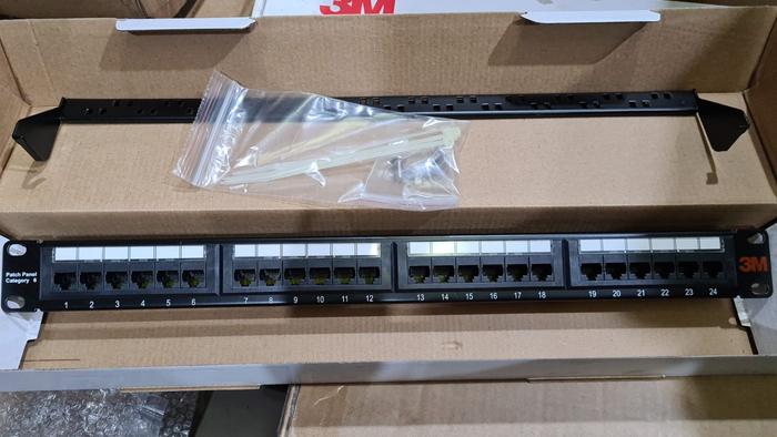 Jual 3M Patch Panel 24 Port Cat.6 - Rj45 Cat6 PatchPanel Rackmount ...