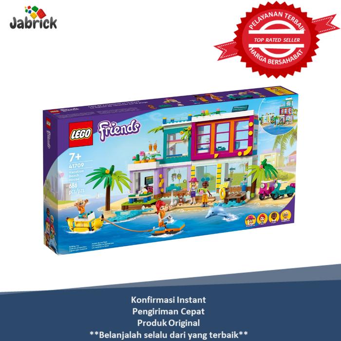 Jual LEGO 41709 FRIENDS Vacation Beach House - - Jabrick Rumah Lego ...