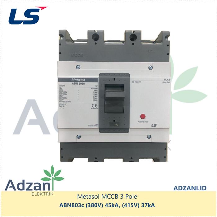 Jual MCCB 3P 700A 45kA 37kA ABN803c LS Metasol LSis - Jakarta Pusat - Adzani.id | Tokopedia