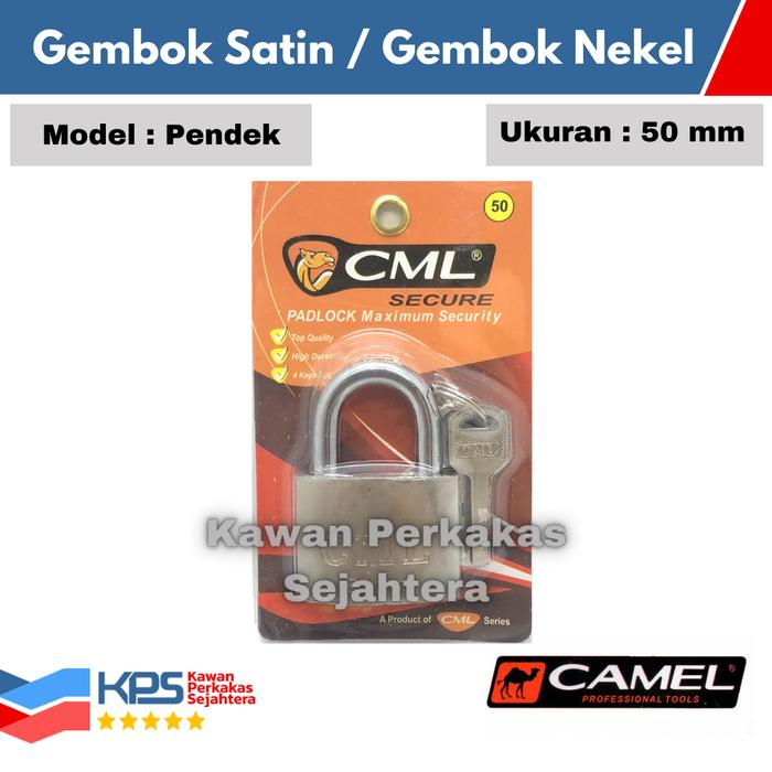 Jual CAMEL Gembok Nekel Leher Pendek 50mm | Gembok Rumah Pagar 50 mm ...