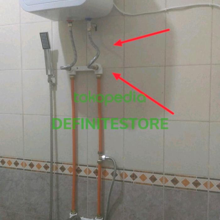 Jual LIMITED SAMBUNGAN INSTALASI WATER HEATER PIPA PP-R PPR DOUBLE KNEE ...