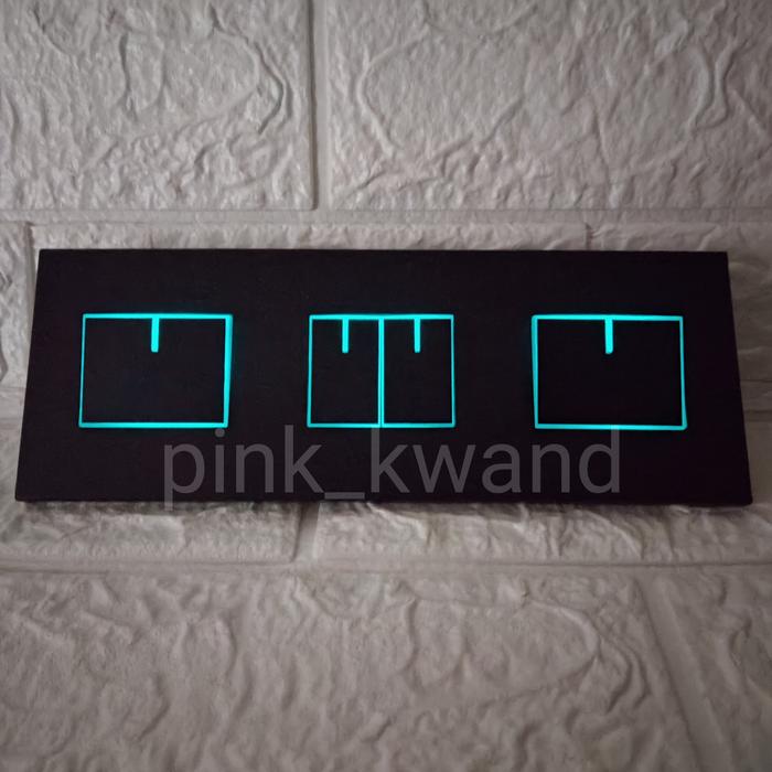 Jual Saklar engkel lebar + engkel lebar + seri , hitam, eco-b ...