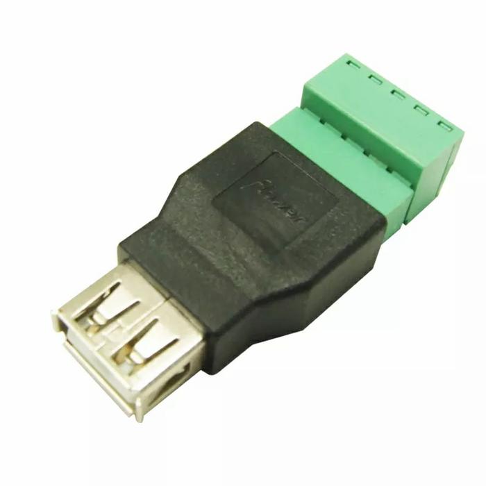 Jual Adapter converter konektor port USB 2.0 to terminal 5 pin screw ...