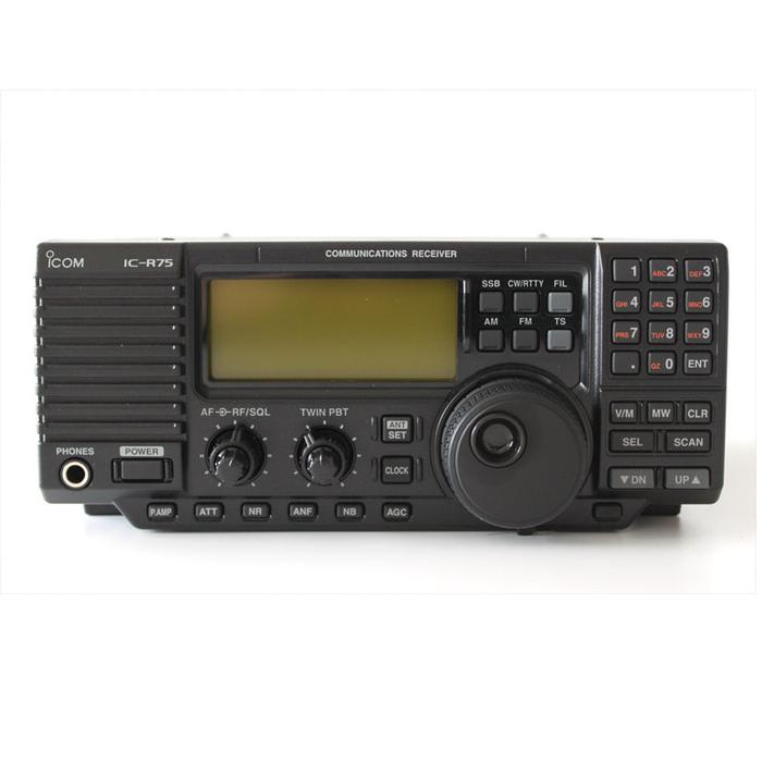 Jual ICOM IC-R75 Amateur Base Station HF+50 MHz Communications Receiver ...