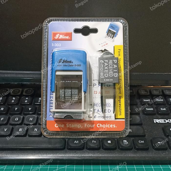 Promo Stempel Tanggal / Dater Otomatis Shiny S303 4in1 ( Mini Dater ...