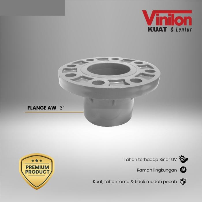 Jual FITTING PIPA PVC FLANGE AW 3 INCH VINILON - Kab. Deli Serdang ...