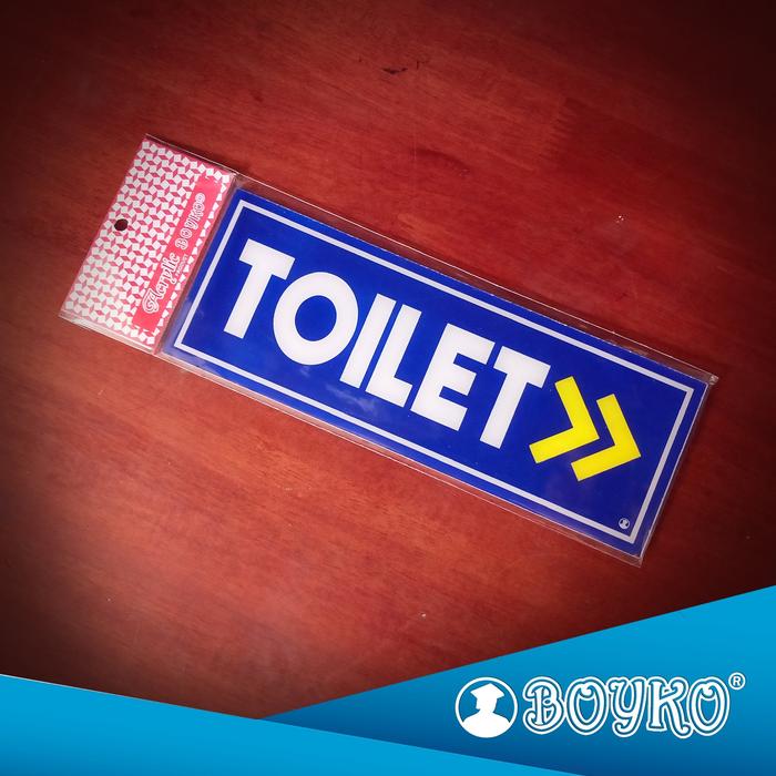 Jual Acrylic Sign / Papan Tanda Toilet + Panah kanan / kiri - arah ...