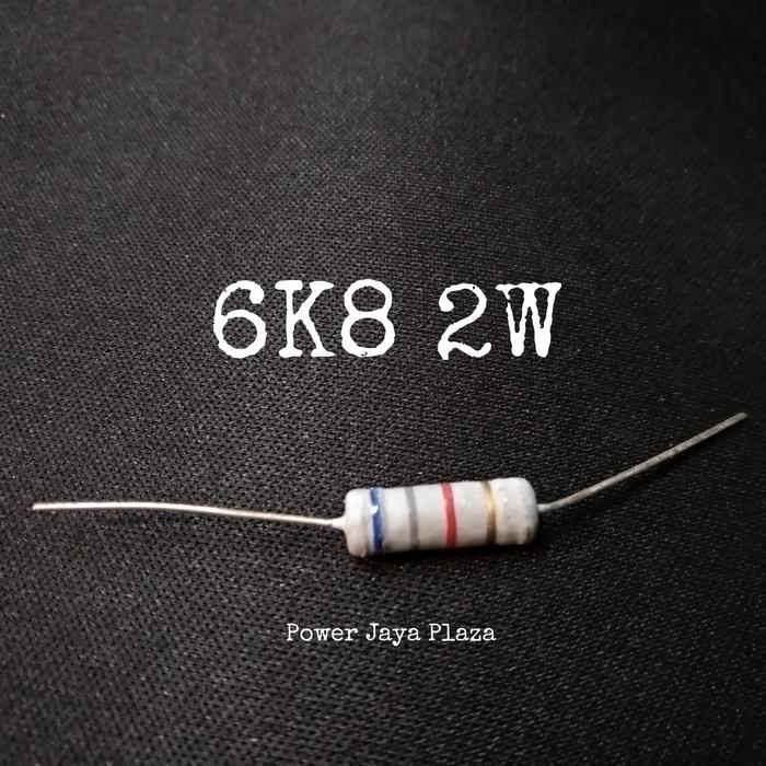 Jual Resistor R 6K8 ohm 6.8K 6,8K 2W 2watt Made in Taiwan - Kota ...