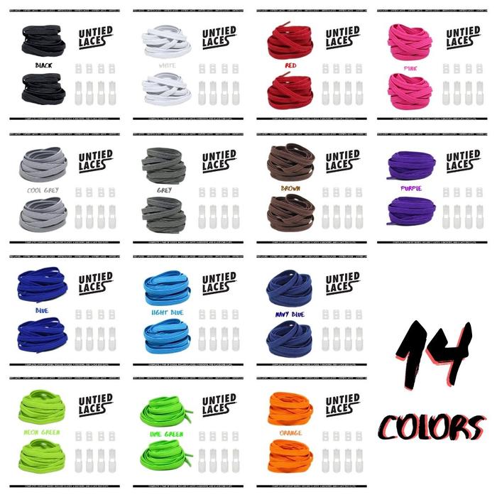 Jual Untied Laces- Promo Bundling -Tali sepatu Elastis / Elastic ...