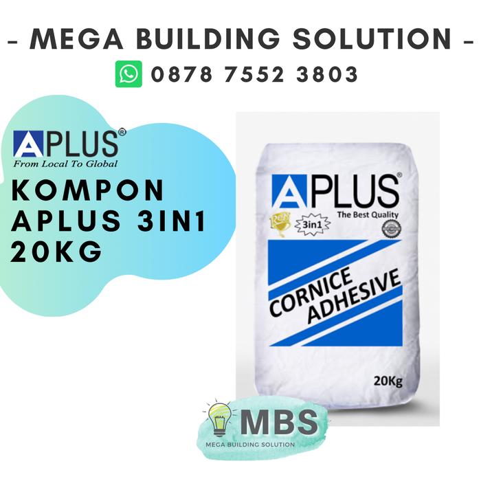 Promo Kompon Compound Gypsum Aplus / Cornice Adhesive Aplus 20kg ...