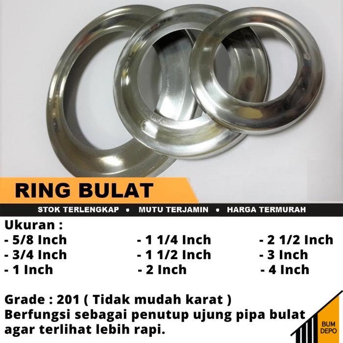 Jual TUTUP PIPA RING BULAT STAINLESS STEEL 3'' - Jakarta Barat - BUM ...