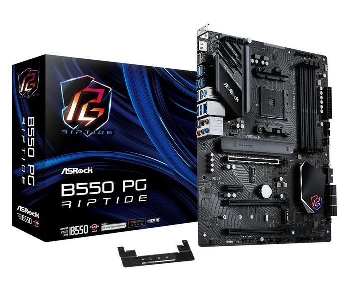 Jual ASRock B550 PG Riptide (AM4, AMD Promontory B550, DDR4, USB3.2 ...