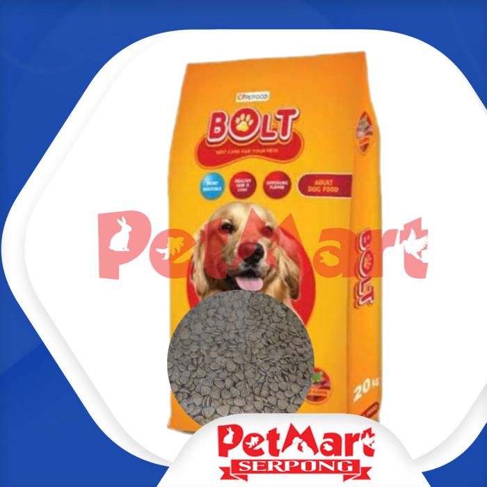 Jual MAKANAN ANJING - BOLT DOG DRY FOOD 1KG (BEEF SEGITIGA) - Kab ...