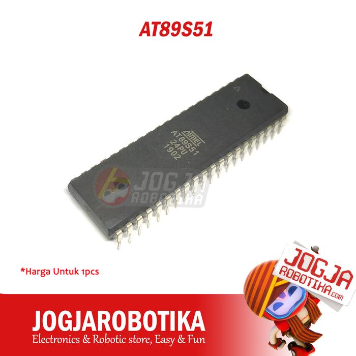 Jual AT89S51-24PU AT-89S51 S51 Atmel IC 8-Bit Mikrokontroler - Kab ...