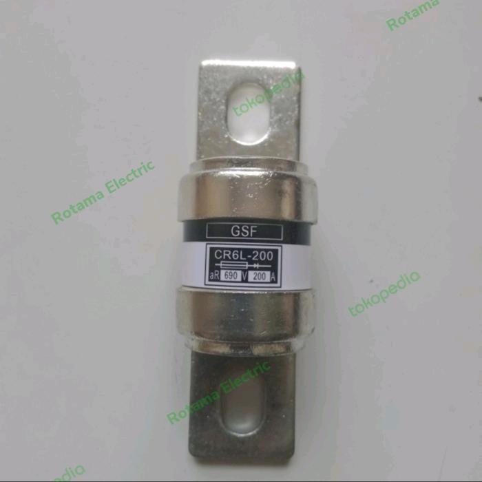 Jual Fuse CR6L-200A 690V 200A Super Rapid fuse merk GSF aR 690V 200A ...
