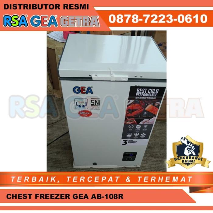 Jual Chest Freezer GEA AB-108-R / GEA AB108 Box Pembeku 100 Liter Putih ...