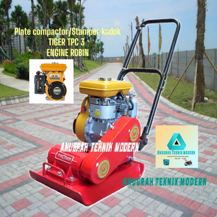Jual Stamper kodok TIGER TPC 3 Engine Robin EY15 mesin pemadat tanah ...