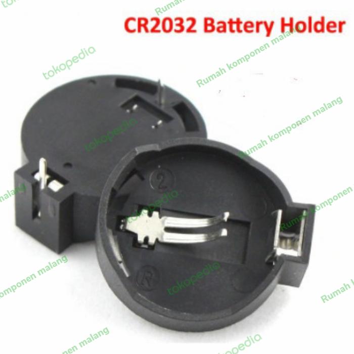Jual Socket baterai case cr2032 battery holder soket kancing PC button ...
