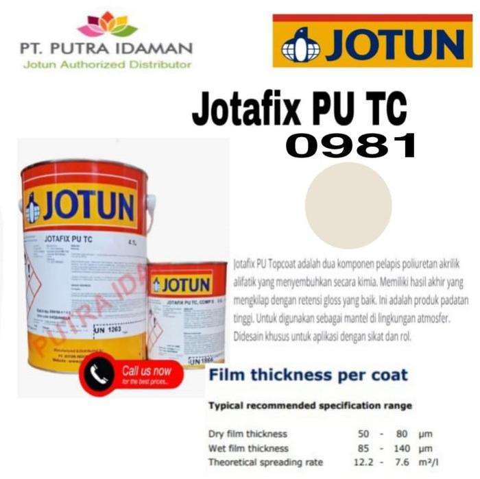 Jual JOTUN CAT POLYURETHANE JOTAFIX PU TC 5 LITER CAT JOTUN MARINE 0981 ...