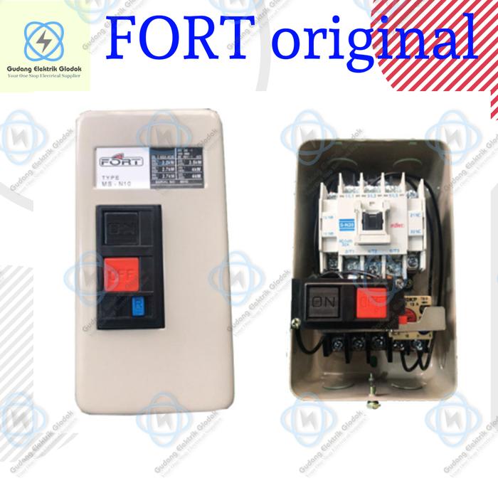 Jual MOTOR STARTER (3 PHASE) / DOL STARTER ; 220/380VAC ; MSN-10 ; FORT ...