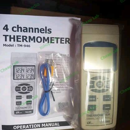 Jual Lutron TM-946 4 channels thermometer suhu TM946 asli ukur ...
