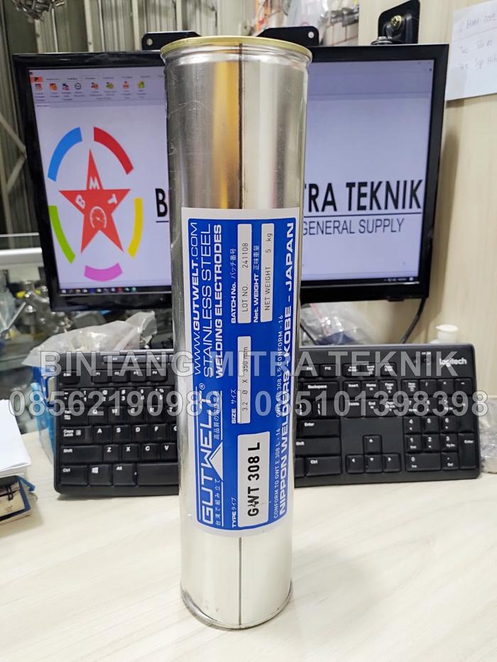 Jual KAWAT LAS STAINLESS GUTWELT GWT 308 L 3.2 x 350MM ISI 5KG - Kota ...