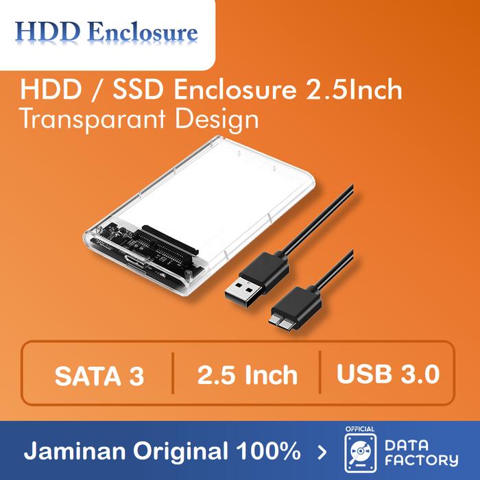 Jual HDD SSD Enclosure / Casing Harddisk 2.5" Transparant USB 3.0 ...