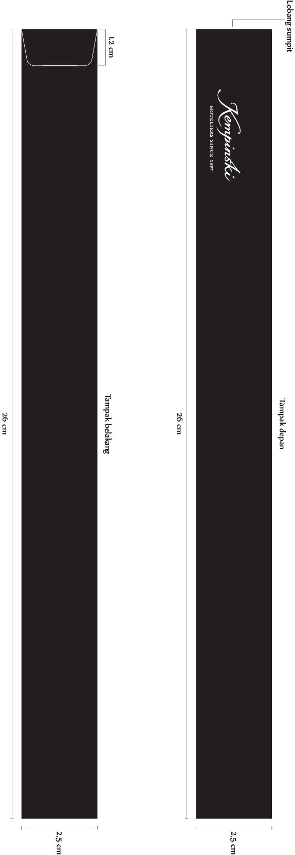 Jual Cover sumpit custom logo kempinski - Kota Tangerang - TTS Food ...