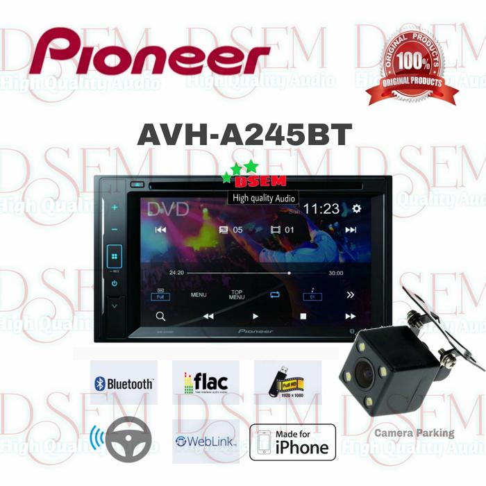 Jual PIONEER AVH-A245BT Head Unit Double Din AVH A245BT + Camera - Kota Depok - DSEM | Tokopedia