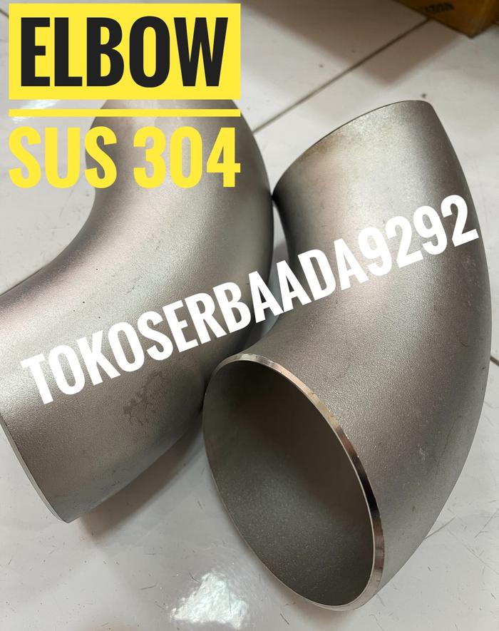 Jual Elbow SUS 304 size 3" inch SCH 40 ; Elbow Sch 40 3"SS 304 ...