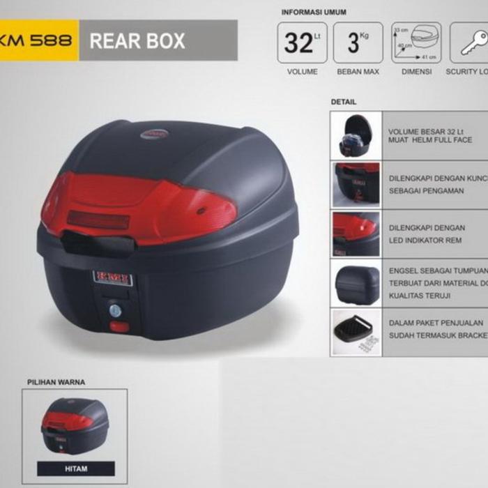 Jual BOX MOTOR KMI 588 30 liter - Hitam - Jakarta Timur - BTOX | Tokopedia