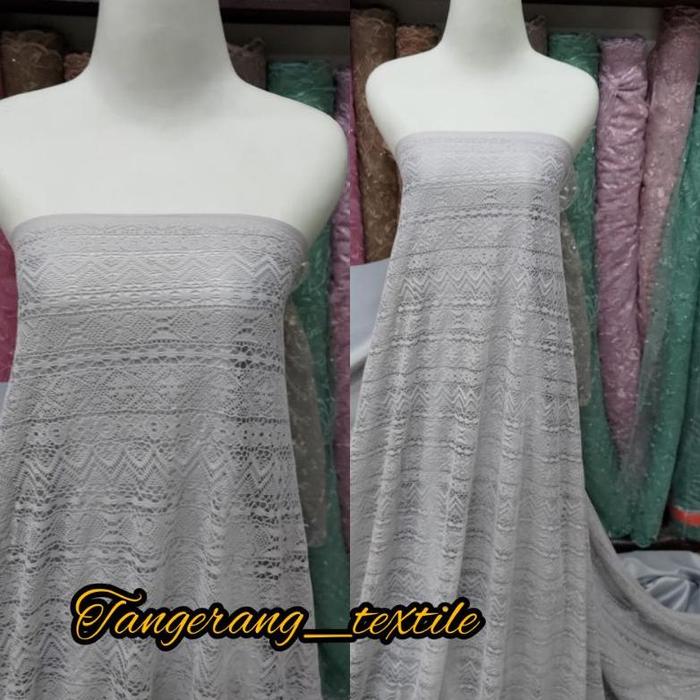Jual kain brokat Malika motif katun salur/bahan brukat kebaya Malika ...