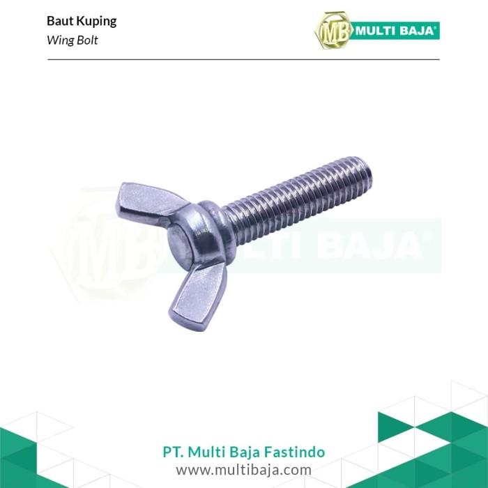 Jual Baut Kuping Besi M8 x 50 (Wing Bolt) - Jakarta Barat - Multi Baja ...