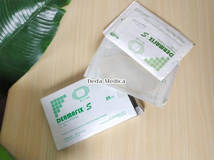 Jual Dermafix S One Med Plester Transparan Dressing 6 X 7 cm Onemed ...